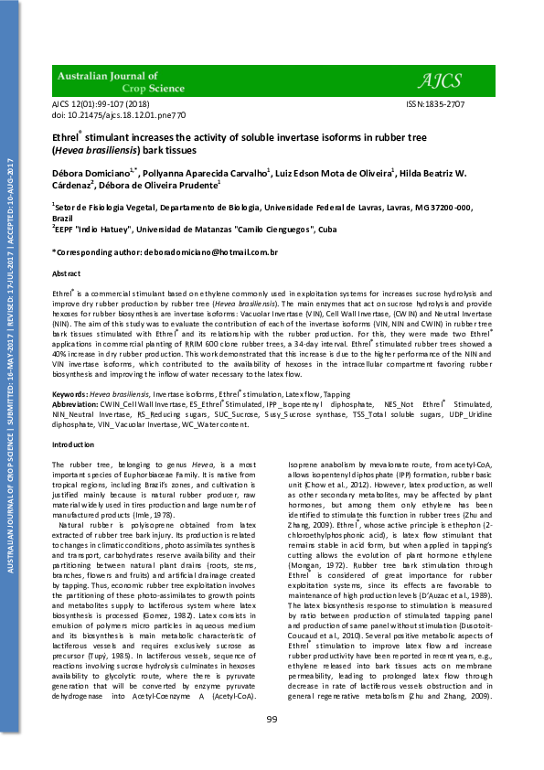 (PDF) Ethrel® stimulant increases the activity of soluble invertase ...