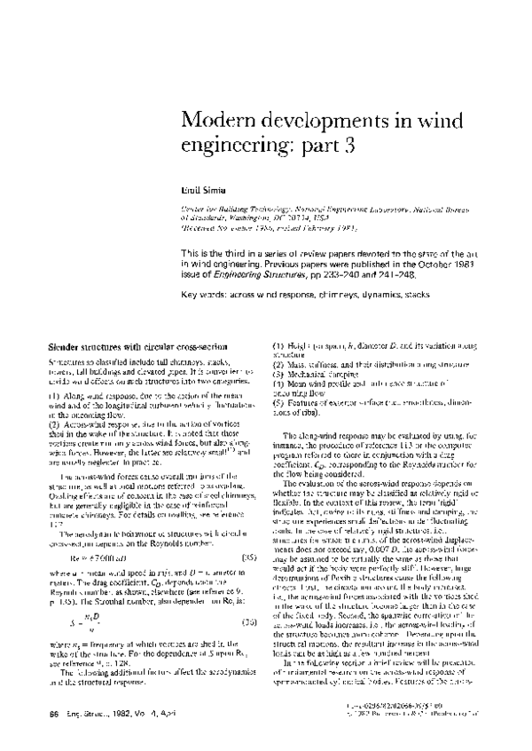 (PDF) Modern developments in wind engineering: part 3