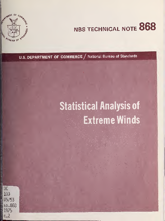 (PDF) Statistical analysis of extreme winds