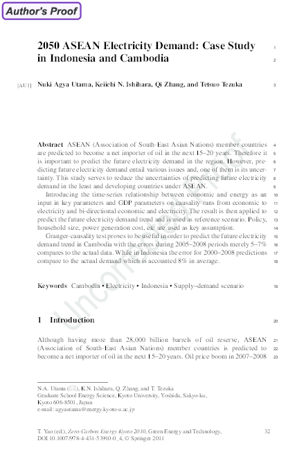 (PDF) 2050 ASEAN Electricity Demand: Case Study in Indonesia and Cambodia
