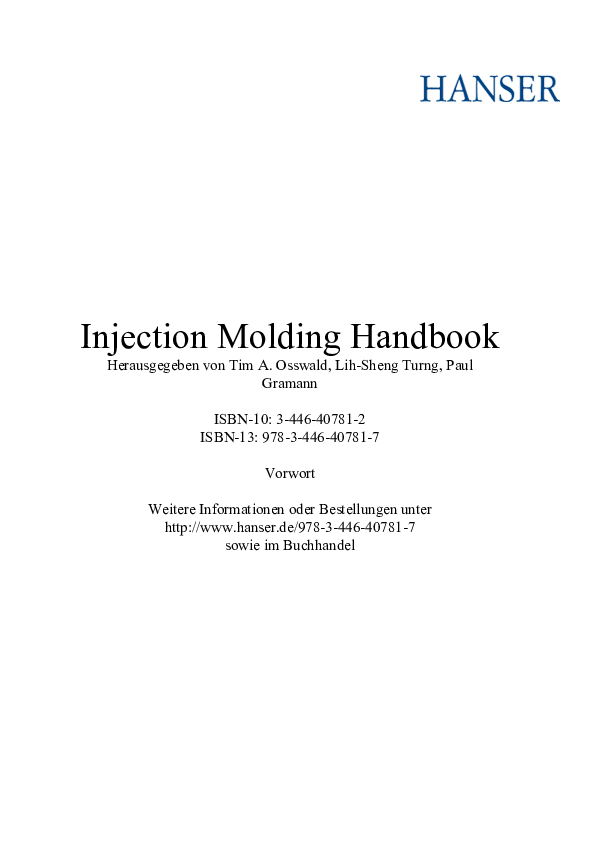 (PDF) Injection molding handbook