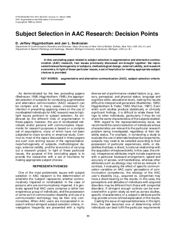 PDF Subject Selection In AAC Research Decision Points Jeff Higginbotham Academia edu pdf-subject-selection-in-aac-research-decision-points-jeff-higginbotham-academia-edu