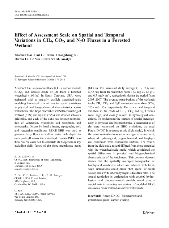 (PDF) Effect of Assessment Scale on Spatial and Temporal Variations in ...