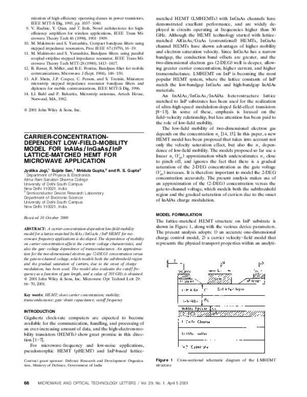 (PDF) Carrier-concentration-dependent low-field-mobility model for ...