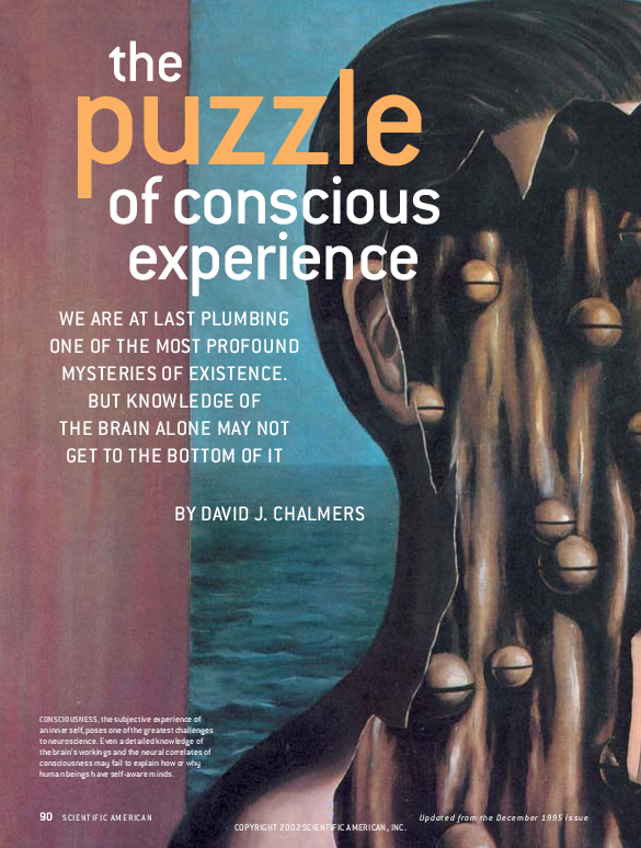 (PDF) The conscious mind: In search of a fundamental theory | David ...