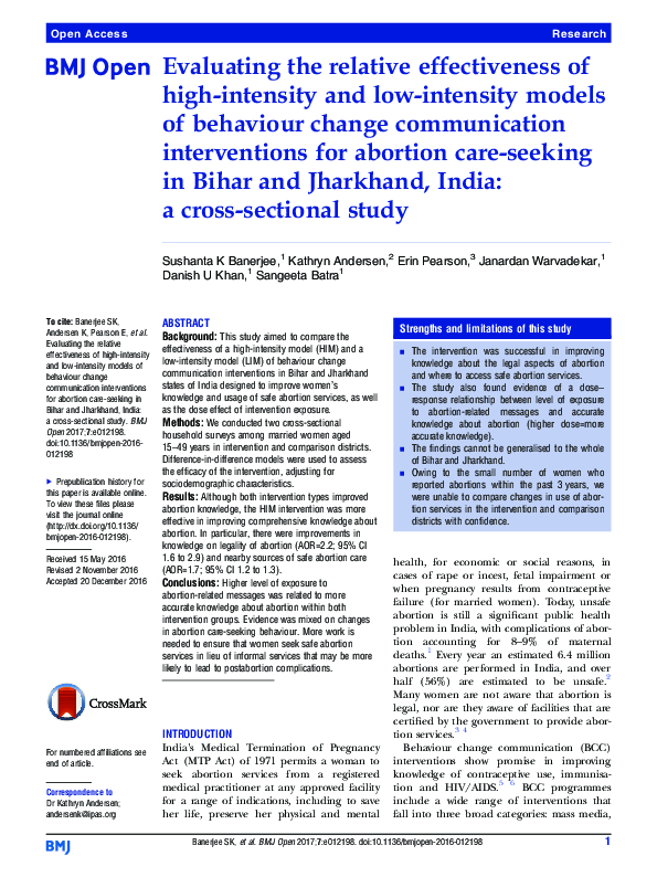 (PDF) Evaluating the relative effectiveness of high-intensity and low ...