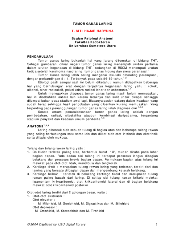 (PDF) Tumor Ganas Laring
