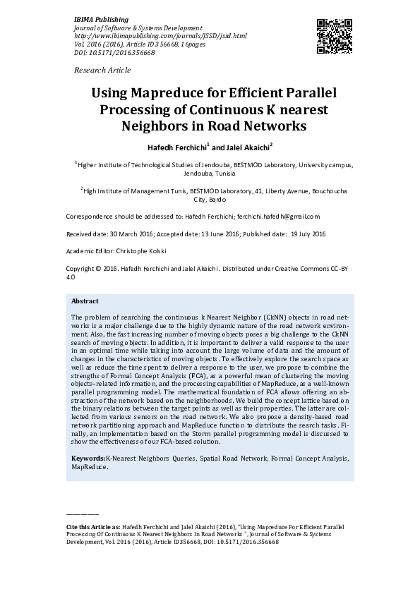 (PDF) Using Mapreduce for Efficient Parallel Processing of Continuous K ...