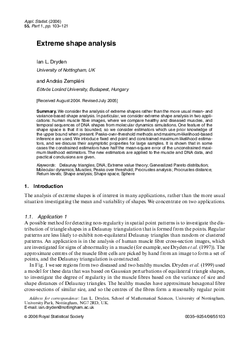 (PDF) Extreme shape analysis | András Zempléni - Academia.edu