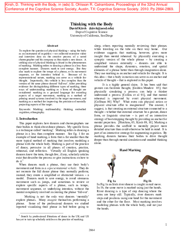 (PDF) Thinking with the Body
