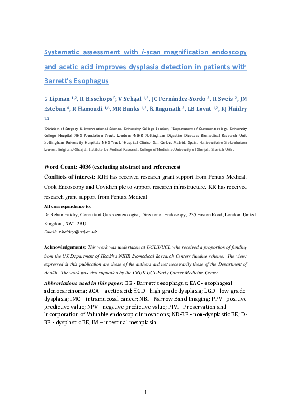 (PDF) Systematic assessment with I-SCAN magnification endoscopy and ...