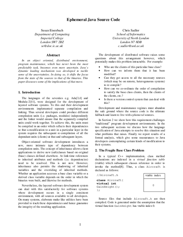 (PDF) Ephemeral Java source code
