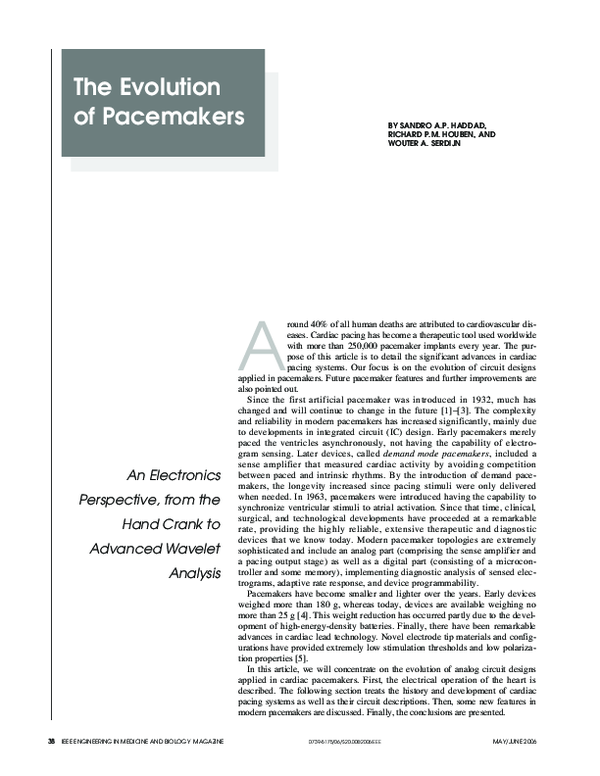 (PDF) The evolution of pacemakers
