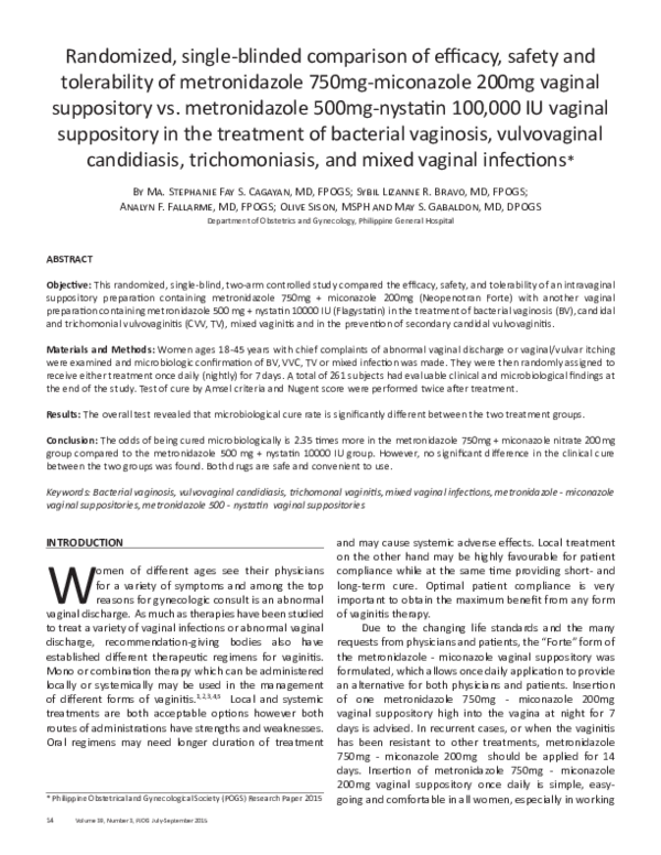 (PDF) randomized single blinded comparison of efficacy safety and ...