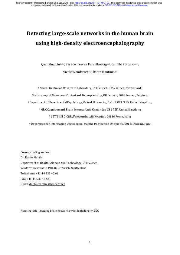 (PDF) Detecting large-scale networks in the human brain using high ...