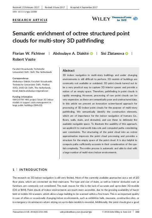 (PDF) Semantic enrichment of octree structured point clouds for multi ...