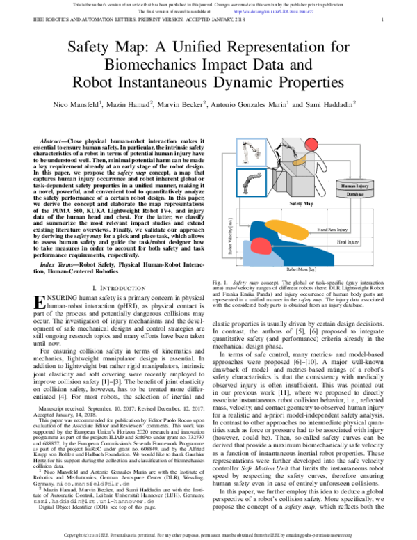 (PDF) Safety Map: A Unified Representation for Biomechanics Impact Data ...