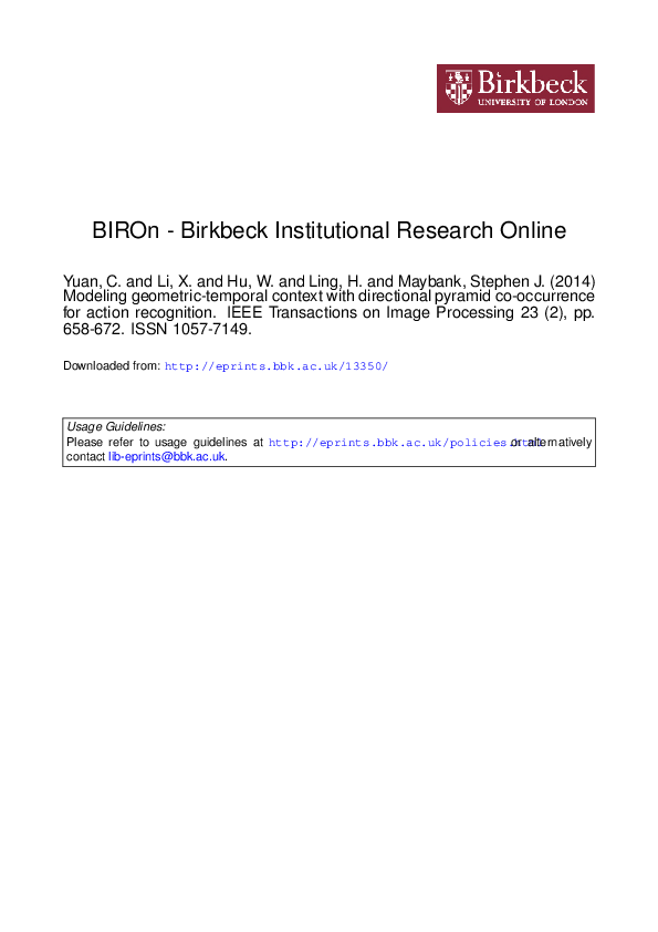 (PDF) Modeling Geometric-Temporal Context With Directional Pyramid Co-Occurrence for Action ...