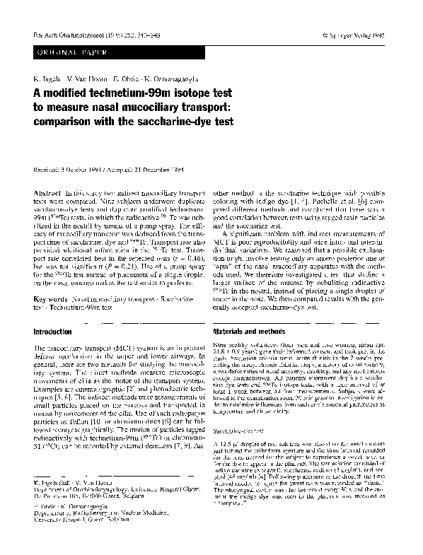 (PDF) A modified technetium-99m isotope test to measure nasal ...