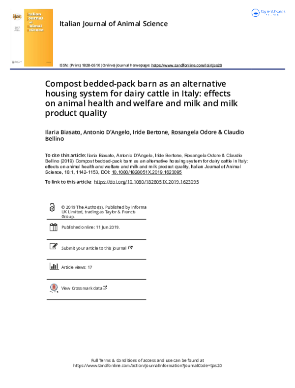 (PDF) Compost bedded-pack barn as an alternative housing system for ...