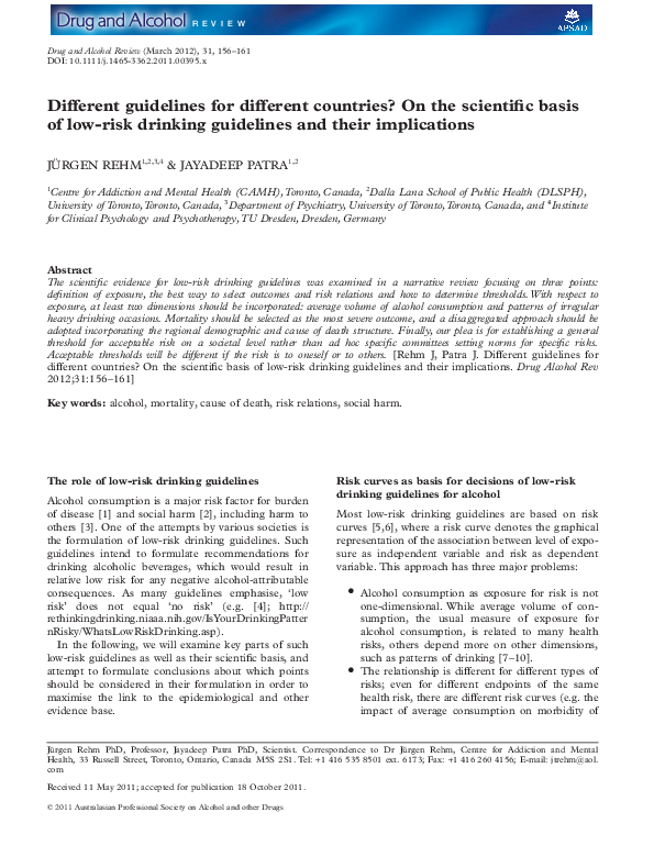 (PDF) Different guidelines for different countries? On the scientific ...