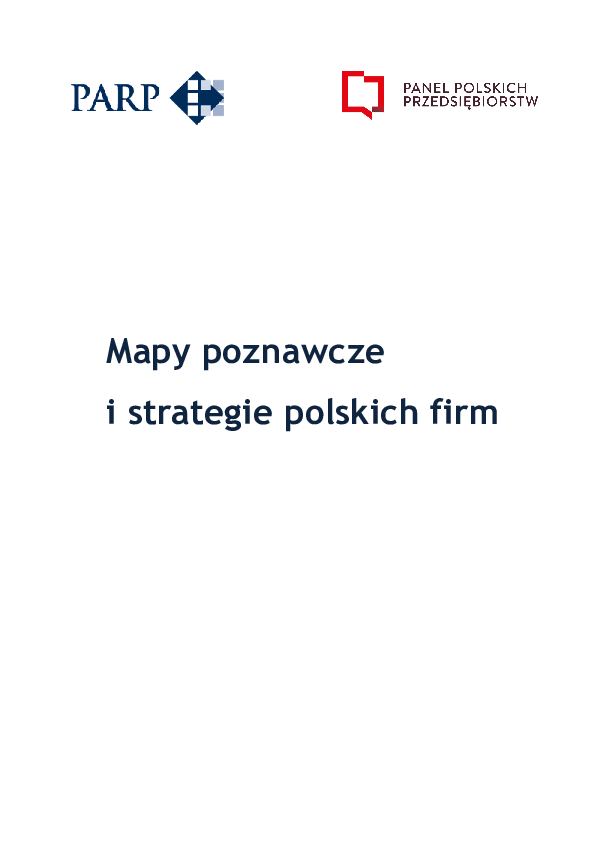 (PDF) Mapy poznawcze i strategie polskich firm - raport finalny 2014