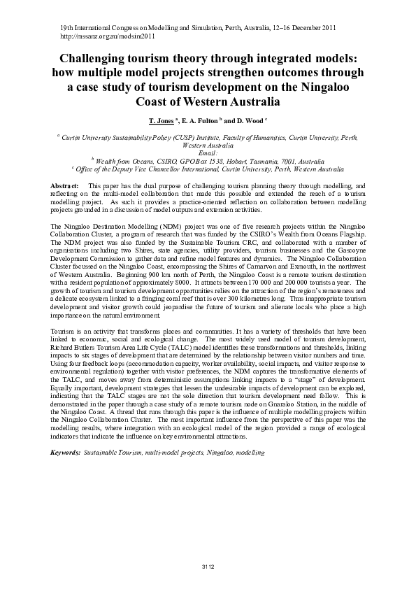 (PDF) Challenging tourism theory through integrated models: how ...
