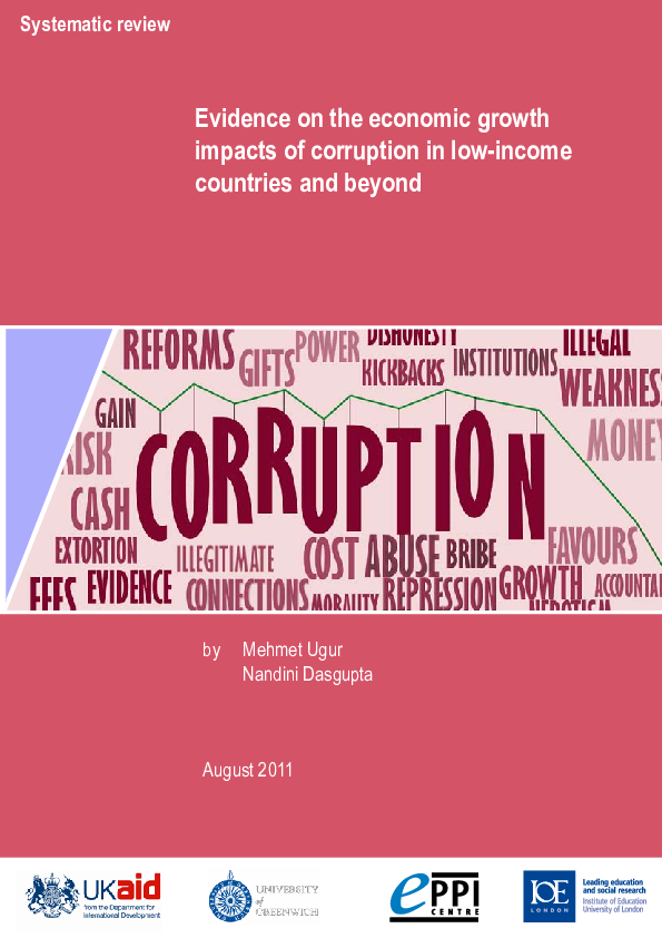 (PDF) Evidence on the economic growth impacts of corruption in low ...