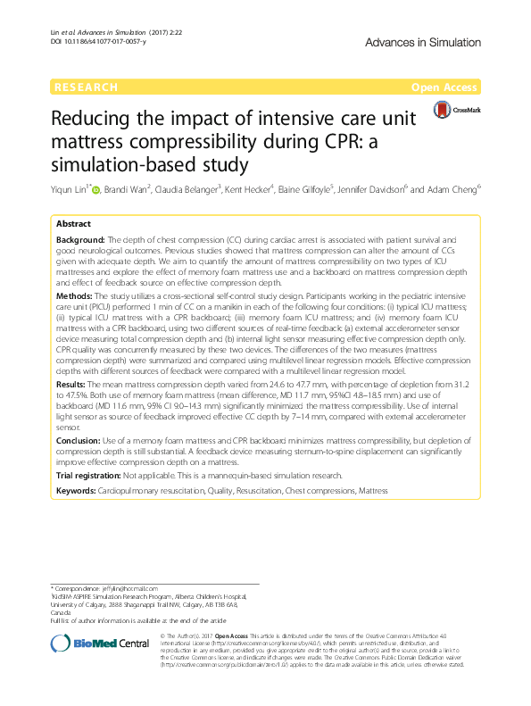 (PDF) Quantitative Analysis of CPR Quality During In-Hospital ...
