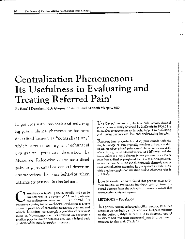 (PDF) Centralization Phenomenon