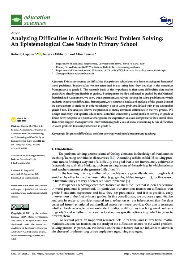 PDF Analyzing Difficulties In Arithmetic Word Problem Solving An Epistemological Case Study pdf-analyzing-difficulties-in-arithmetic-word-problem-solving-an-epistemological-case-study