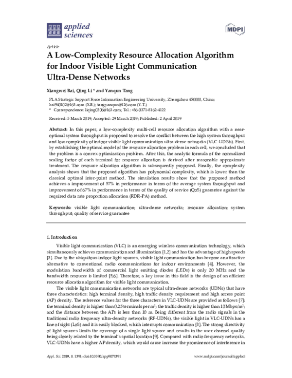 (PDF) A Low Complexity Resource Allocation Algorithm for OFDMA Cooperative Relay Networks with ...