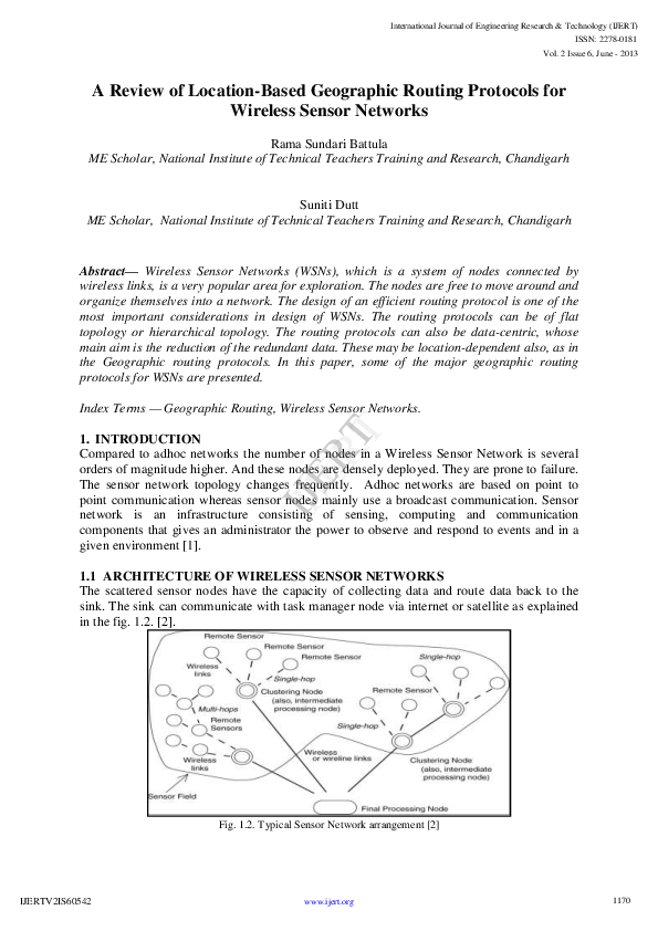 (PDF) A Review of Location-Based Geographic Routing Protocols for ...
