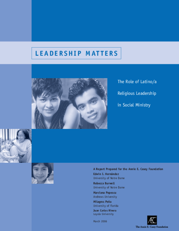 (PDF) A Report Prepared for the Annie E. Casey Foundation