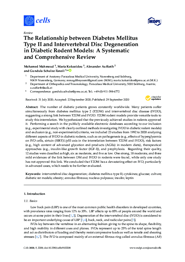 (PDF) The Relationship between Diabetes Mellitus Type II and ...