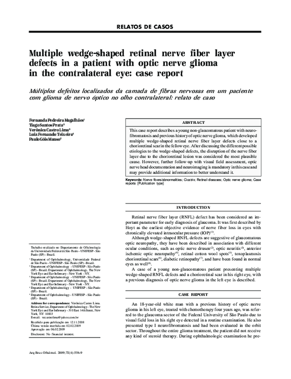 (PDF) Multiple wedge-shaped retinal nerve fiber layer defects in a ...