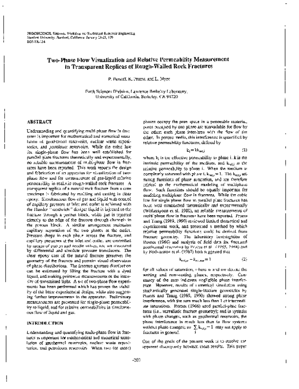 (PDF) Two-phase flow visualization and relative permeability measurement in natural rough-walled ...