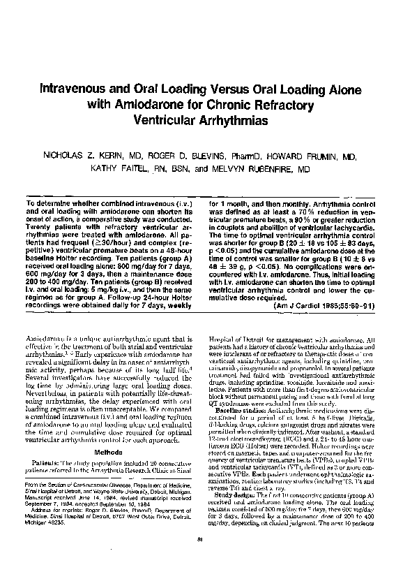 (PDF) Intravenous and oral loading versus oral loading alone with ...