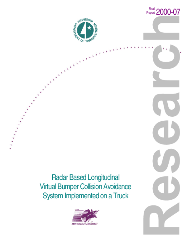 (PDF) Radar Based Longitudinal Virtual Bumper Collision Avoidance System Implemented on a Truck ...