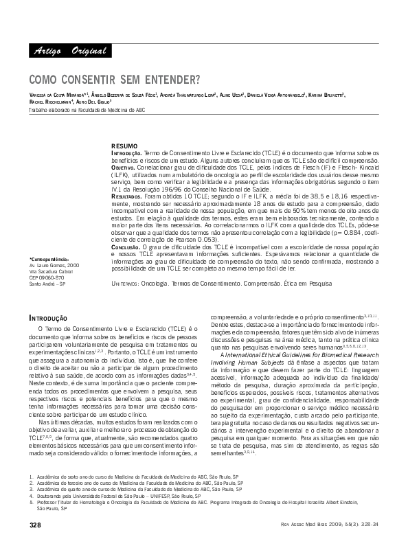 (PDF) Como Consentir Sem Entender?