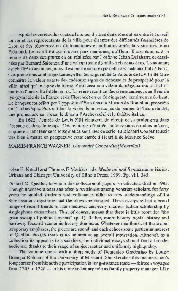 (PDF) Medieval and Renaissance Venice