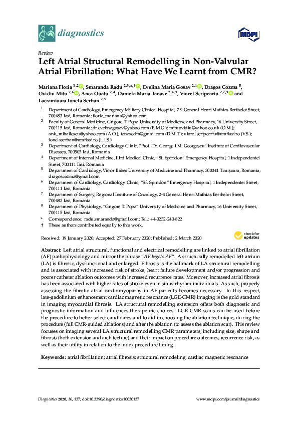 (PDF) Left Atrial Structural Remodelling in Non-Valvular Atrial ...