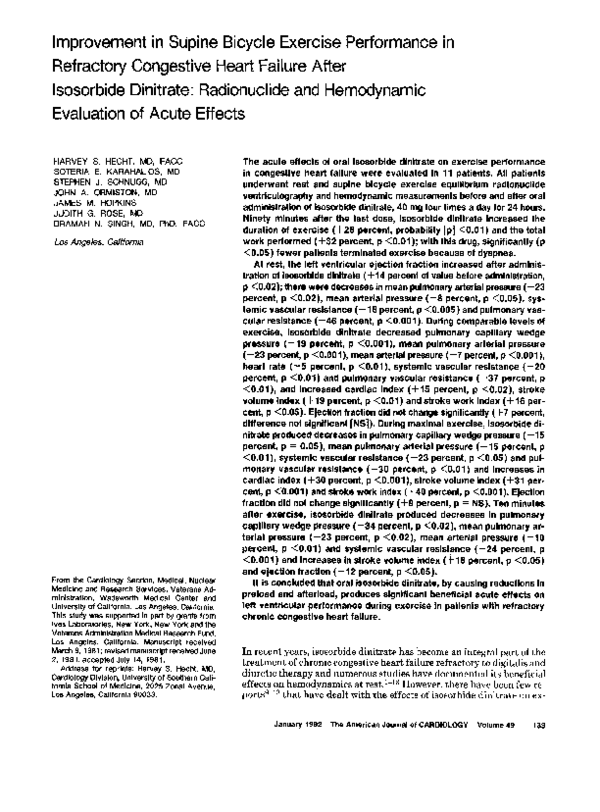 (PDF) Improvement in supine bicycle exercise performance in refractory ...