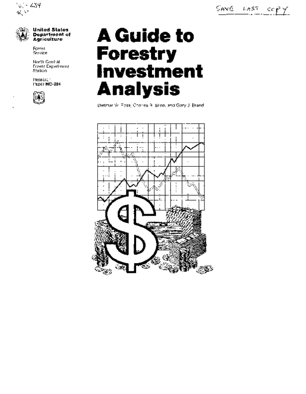 (PDF) A guide to forestry investment analysis