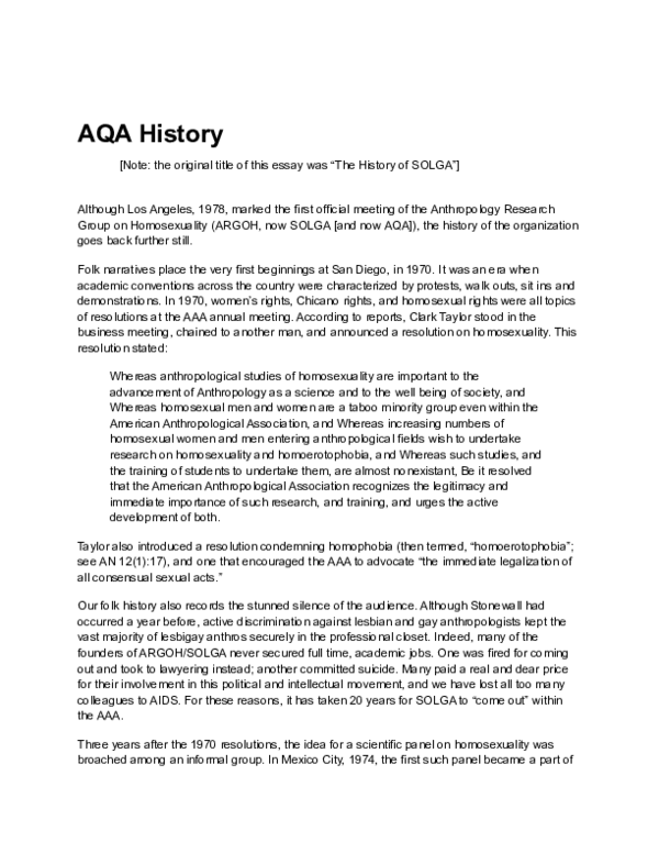 (PDF) The History of SOLGA