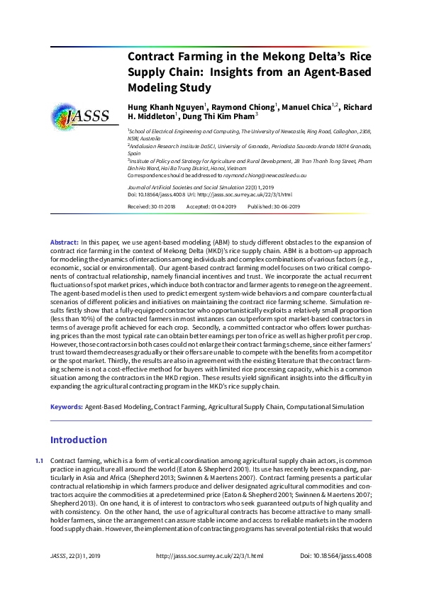 (PDF) Rice Contract Farming in Vietnam: Insights from a Qualitative ...