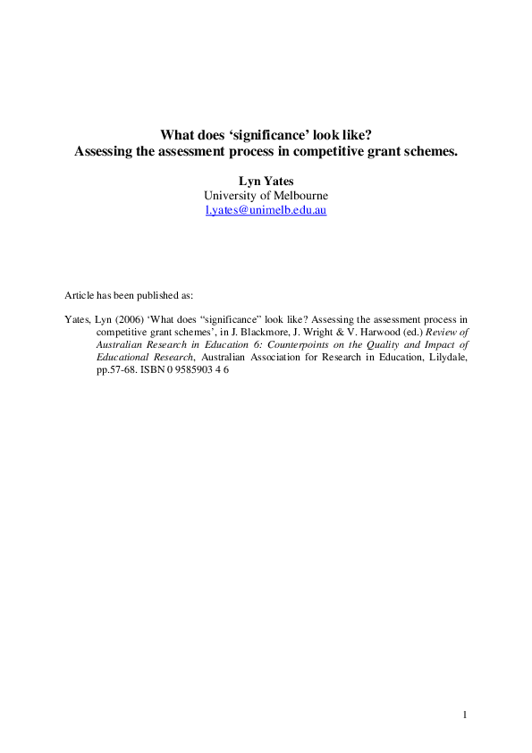 pdf-what-does-significance-look-like-assessing-the-assessment