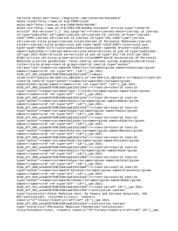 WAPM-World Association of Perinatal Medicine practice guidelines: fetal ...