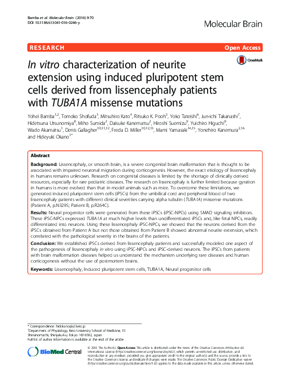 (PDF) In vitro characterization of neurite extension using induced ...