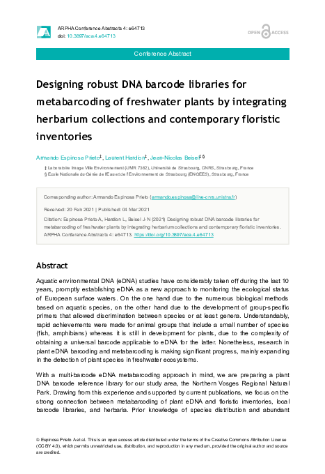 (PDF) Designing robust DNA barcode libraries for metabarcoding of ...